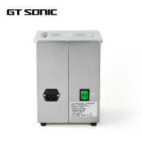 China 20 - 80 ℃ Heating Ultrasonic Jewelry Cleaner Benchtop Type Dual Power 100W for sale