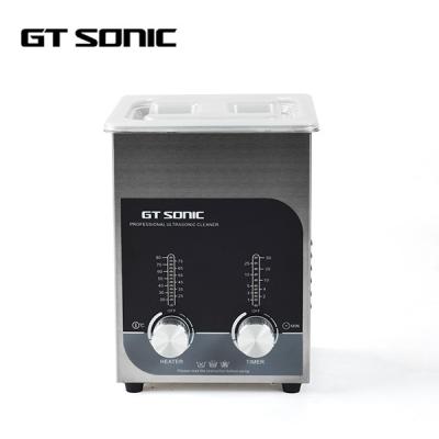 China 20 - 80 ℃ Heating Ultrasonic Jewelry Cleaner Benchtop Type Dual Power 100W for sale