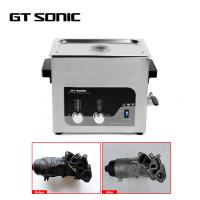 China Heated Manual Ultrasonic Cleaner , 6L Ultrasonic Parts Washer Dual Power 150W 40kHz for sale