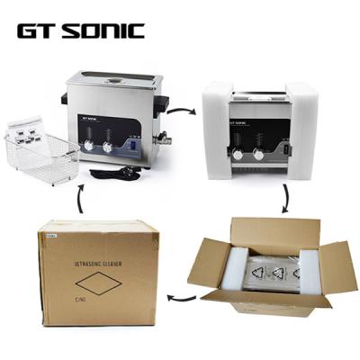 China 6L 40kHz Laboratory Ultrasonic Cleaner , Temperature Adjustable Sonic Tank 150W 30 Mins for sale