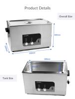 China GT SONIC 500W 30L Ultrasonic Injector Cleaning Machine For Spare Parts for sale