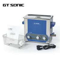 China Power Adjustable Parts Manual Ultrasonic Cleaner Sonic Bath 150 Watt 40kHz 6L for sale