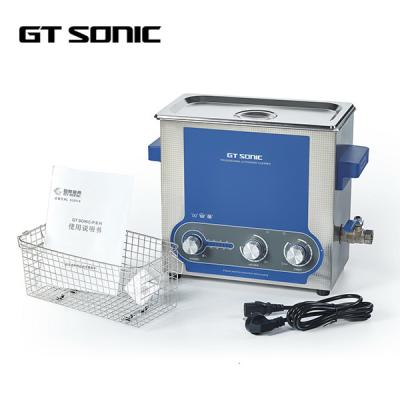 China Power Adjustable Parts Manual Ultrasonic Cleaner Sonic Bath 150 Watt 40kHz 6L for sale