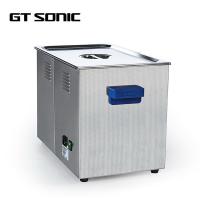 China Power Adjustable Lab Manual Ultrasonic Cleaner Vibration Cleaning Machine 27L 40kHz for sale