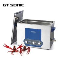 China Power Adjustable Lab Manual Ultrasonic Cleaner Vibration Cleaning Machine 27L 40kHz for sale