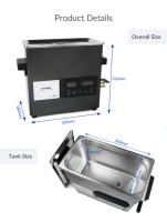 China Titanium Alloy 6L Digital Ultrasonic Cleaner 150w Touch Panel for sale