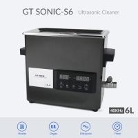 China GT SONIC S6 Heated 6L Ultrasonic Cleaner 40kHz Mirror Stainless Steel Smart Touch Panel for sale