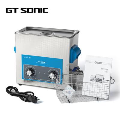 China 6L Laboratory Manual Ultrasonic Cleaner 40kHz 150W With Drain Valve SUS304 for sale