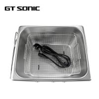 China GT Manual Industrial Ultrasonic Cleaner 13 Liter 28kHz 30mins Timer for sale