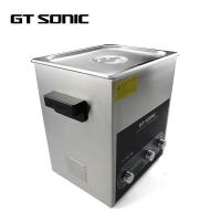 China GT Manual Industrial Ultrasonic Cleaner 13 Liter 28kHz 30mins Timer for sale