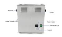 China GT Sonic Cleaner Fuel Injector Cleaner Heating Function 13L Industrial Ultrasonic Bath for sale