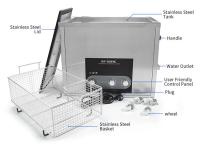 China Heated Ultra Sonic Washer Spare Parts Ultrasonic Cleaning Machine 36L for sale