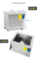 China Industrial Ultrasonic Parts Cleaner 144L Melt Spray Cloth Mold Spinneret Die Head Nozzle Ultrasonic Cleaning Machine for sale