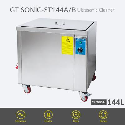 China GT SONIC 144 Liter 1800W 28K 40K Industrial Ultrasonic Cleaning Machine For Workshop for sale