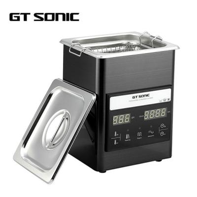 China Titanium Black Ultrasonic Cleaning Machine 2L Mirror Stainless Unique Shape for sale