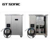China 6000W Heating Power Industrial Ultrasonic Cleaner Dual Frequency PLC Control for sale