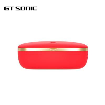 China 60ml 45KHz Small Ultrasonic Cleaner UV Light Sanitizer For Jewelry Braces Razers for sale