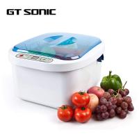 China 12.8L 100W Ultrasonic Ozone Fruit And Vegetable Washer Ultrasonic Food Washer for sale