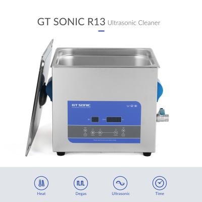 China GT SONIC 13L Ultrasonic Parts Cleaner Heater Degas Timer Wash Tank for sale