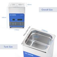 China 2L GT SONIC Ultrasonic Cleaner 100W Heat Power Small Ultrasonic Parts Cleaner for sale