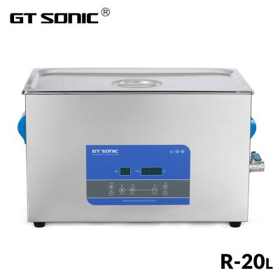China GT SONIC 20L SUS304 40kHz Digital Ultrasonic Cleaner With Heating Degas for sale