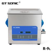 China Stainless Steel Ultrasonic Vegetables Cleaner 200w Sonic Cavitation Machine With Knobs for sale