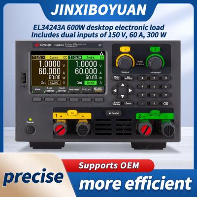 China Keysight EL34243A 600W Dual Input Desktop Electronic Load 150V 60A 300W per Channel for sale