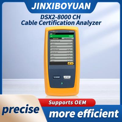 China Fluke DSX2-8000 CH Cable Certification Analyzer 8-Class 2GHz 40GBASE Support for sale
