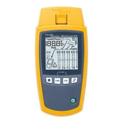China Fluke Networks MicroScanner PoE Cable Tester with 10G Ethernet Detection and PoE Level 0-8 Verification for sale