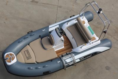 China 2022 creative design  big sundeck with removable fuel tank inflatable rib boat 13 ft rib390CL for sale