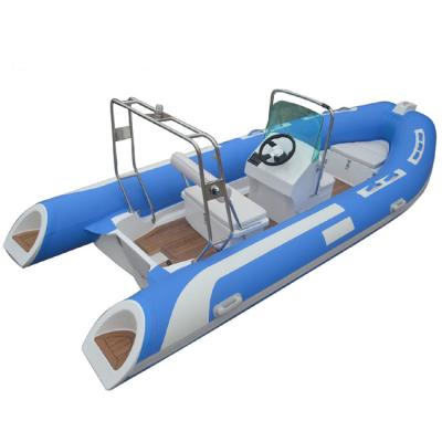 China 2022  orca inflatable  boat  480cm length with light arch  rib480A with teak floor for sale
