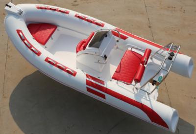 China 2022   6 persons fiberglass hull rib boat rib480B more colors with fuel tank for sale