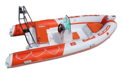 China 2022 PVC rigid rib  boat 16ft  extra wide  rib480W with side seat for sale