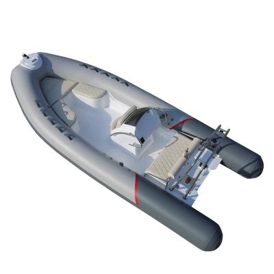 China 2022  17ft new type rib boat with  stainless steel light arch  with center console boat inflatable boat rib520E for sale