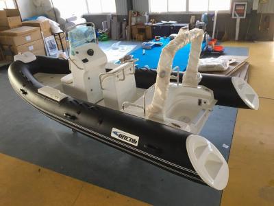 China 17ft  PVC panga boat  inflatable rib boat rib520 sunbed fuel tank with center console for sale