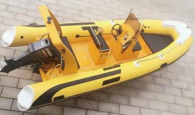 China 17ft  Korea PVC colorful hull  inflatable rib boat  rib520A with   sunbed center console for sale