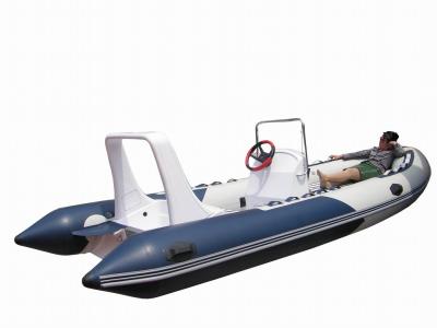 China 520cm Korea PVC panga boat   big sunbath bed  inflatable rib boat  rib520B with  center console CE certificate for sale