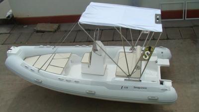 China 550cm orca hypalon large panga boat  sunbath bed  inflatable rib boat rib550 with bimini top for sale