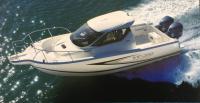 China 2023 new 8.7m GRP fishing yacht with cabin in cheap price with two engines for sale