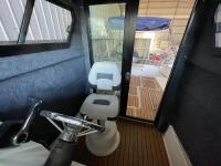 China 2023 new 25ft FRP Half top fishing boat with cabin in cheap price for sale