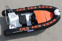 China 2023 new fiberglass hull rib boat 3.9m with removable fuel tank rib390BL for sale