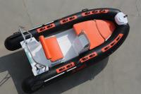 China 2023 new fiberglass hull rib boat 3.9m with removable fuel tank rib390BL for sale