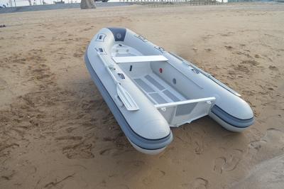 China Front Locker Aluminum Rib Boat double layer flat bottom PVC or Orca Hypalon tube for sale