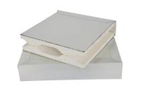 China 50mm / 100mm Magnesium Oxysulfate Sandwich Panel For Electronics Labs for sale
