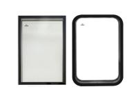 China Double-layer Hollow Observation Window For Dust-free Workshop , Clean Room , Laboratory, Customized Tempered Glass Fixed Window for sale