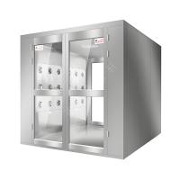 China Stainless Steel Cargo Shower Room Air Shower With Fast Door For Clean Room / Laboratory for sale