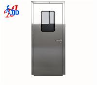 China Single-person stainless steel cleanroom door with visual window closer with sterile low fingerprint for cleanrooms of pharmaceutical/food/lab for sale