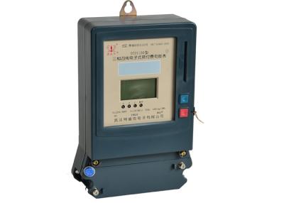 China Smart Card Prepaid Digital Power Meter , 3 * 220V / 380V Three Phase KWH Meter for sale