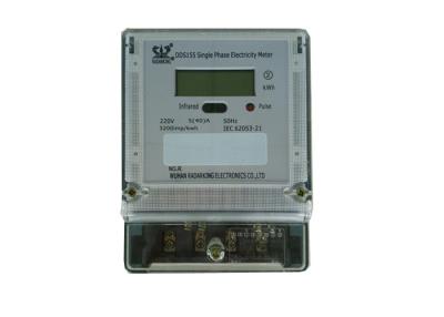 China Static Single Phase Electric Meter Double Circuit Anti Tamper KWH Meter For Home Use for sale