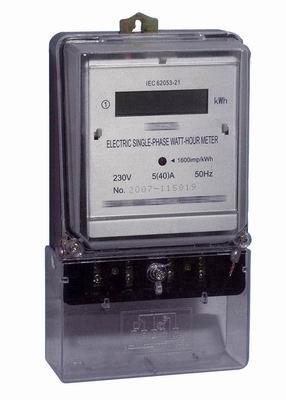 China Long Terminal Single Phase Electric Meter BS Mounting Digital Watt Hour Meter for sale